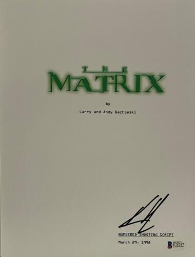 KEANU REEVES THE MATRIX SIGNED FULL SCRIPT AUTHENTIC | Barnebys
