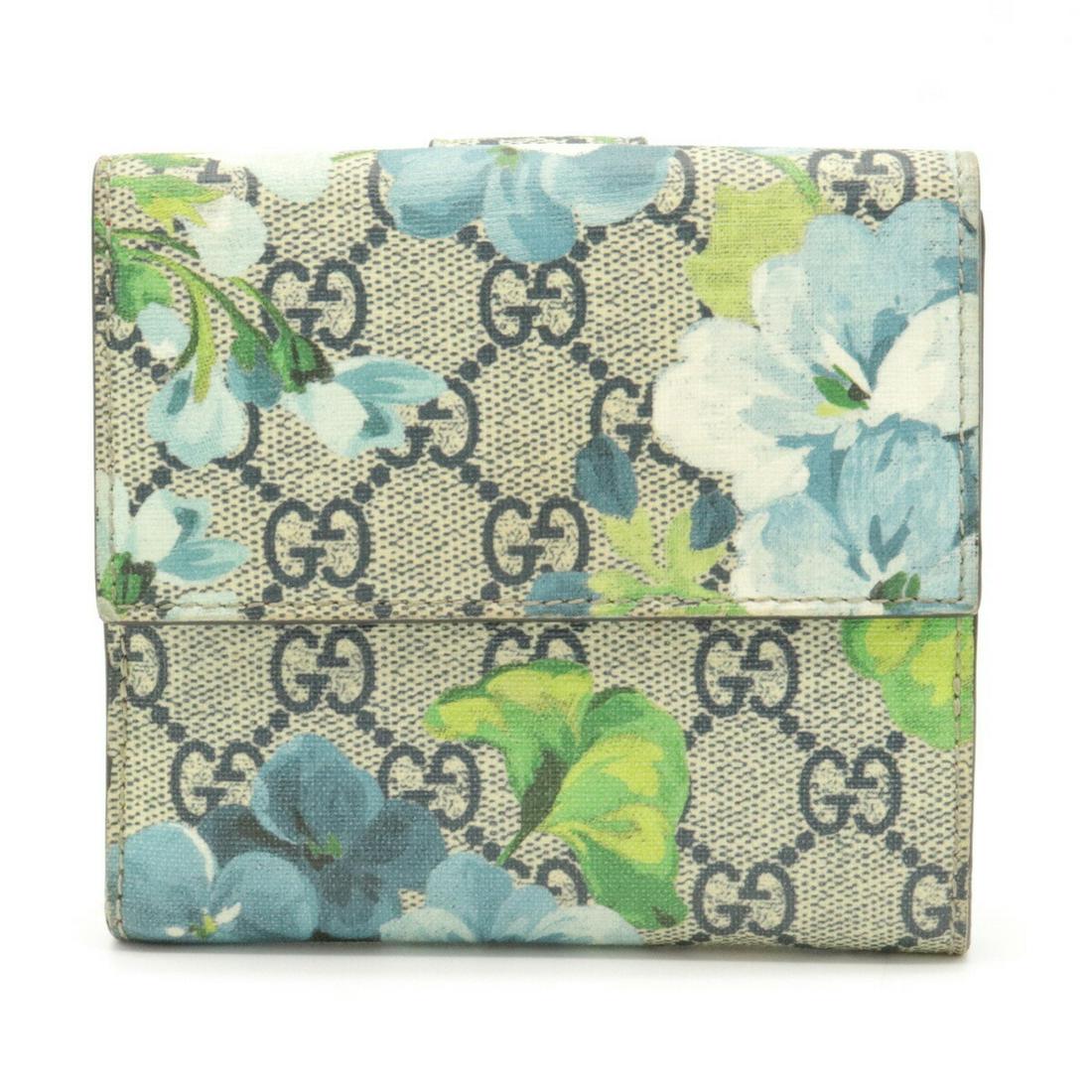 Gucci Gg Blooms Supreme Flower French Flap Wallet
