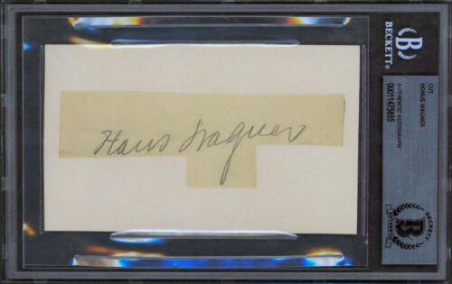 Pirates Honus Wagner Signed 1.5x4.5 Cut Signature Jsa