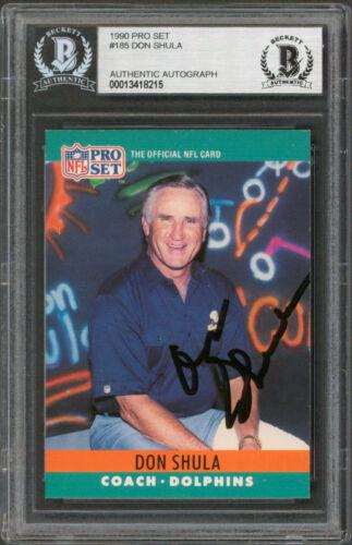Dolphins Don Shula Signed 1990 Pro Set #185 Card BAS - Feb 08, 2022 ...