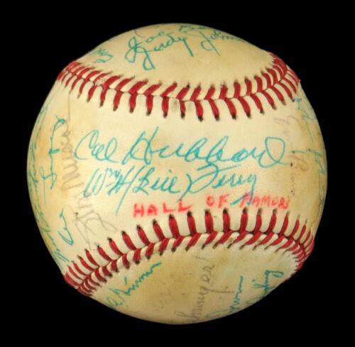 1982 Hall Of Fame Signed Baseball 26 Sigs Ruffing (#0896M) on Feb 09 ...