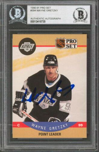 Kings Wayne Gretzky Signed 1990 Pro Set #394 Card BAS (#0575M) on Feb 11, 2022 | Mynt Auctions in NY