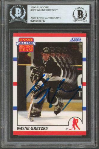 Kings Wayne Gretzky Signed 1990 Score #321 Card BAS - Feb 10, 2022 | Mynt Auctions in NY