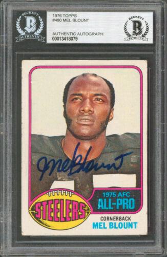 Steelers Mel Blount Signed 1976 Topps #480 Card - Feb 17, 2022 | Mynt ...