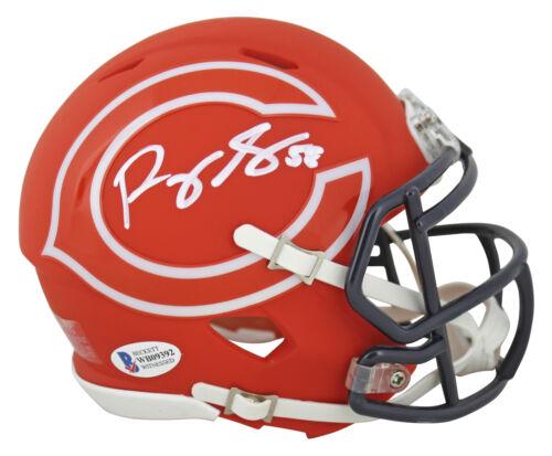 Bears Roquan Smith Signed AMP Speed Mini Helmet (#1937M) on Feb 21 ...
