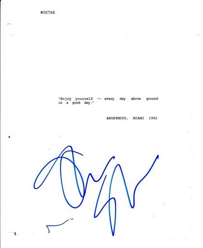 Oliver Stone Authentic Autographed 'Scarface' Script (#0929M) on Mar 08 ...