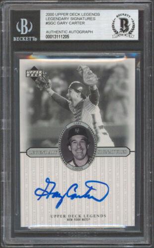 Mets Gary Carter Signed 2000 UD Legends Legendary Sig #SGC Card BAS ...