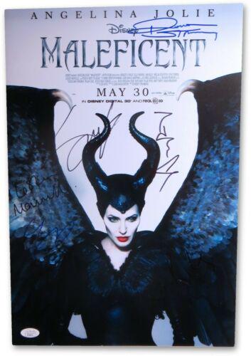 Maleficent Cast Signed Autographed 12X18 Photo Angelia Jolie Riley JSA ...