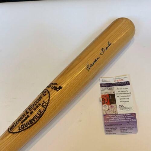 Herman Franks Signed Louisville Slugger Baseball Bat With JSA (#0699M ...