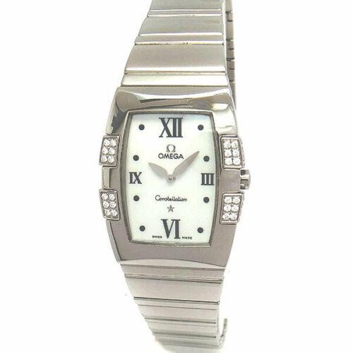 Omega Constellation Quadra White Shell Dial 1586.70 Ladies Quartz - Mar ...