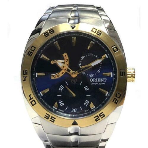 Orient Combi PPIM-195 Quartz Stainless Steel GP Blue Dial Men's Watch (#0369C) on Mar 30, 2022 ...