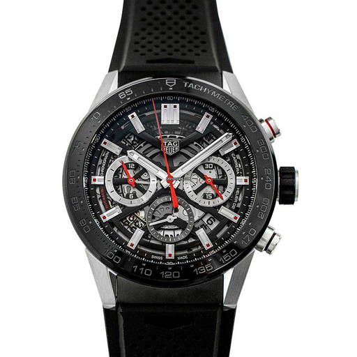 TAG Heuer Carrera Calibre Heuer 02 Automatic Skeleton Dial Men's Watch ...