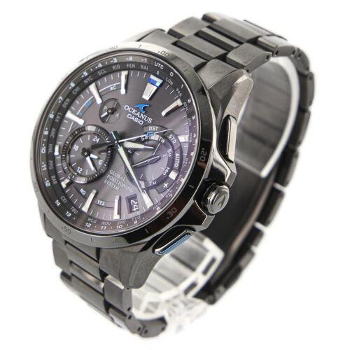 Casio Oceanus GPS Hybrid Radio Solar OCW-G1000B Titanium Men's Watch | Barnebys