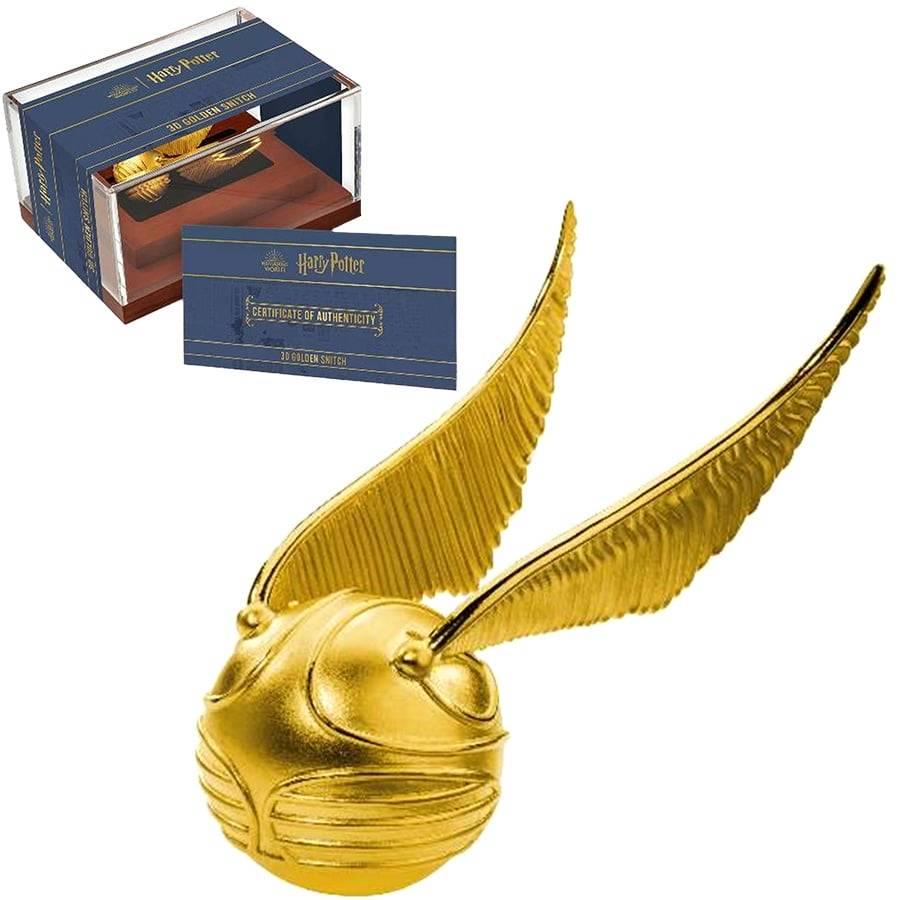 2022 Samoa 3 oz Silver Harry Potter Golden Snitch 3D Shaped Coin .999 ...