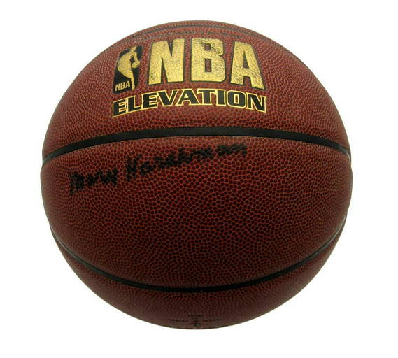 Marv Harshman Hof Signed Washington State Spalding Basketball Beckett