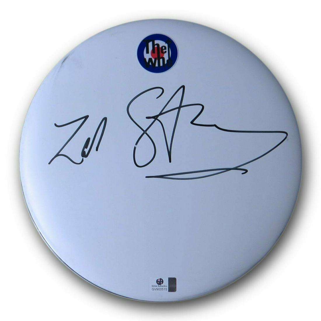 Zak Starkey Signed Autographed 10" Drumhead The Who Oasis Drummer ...