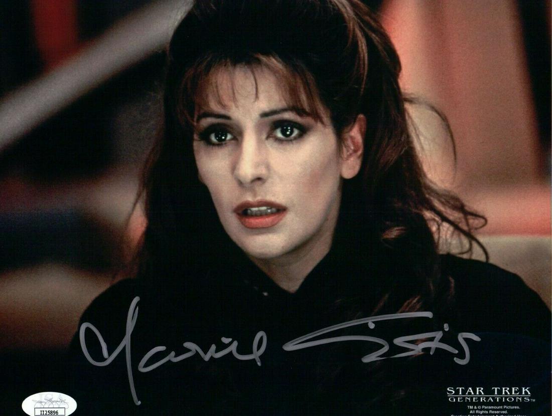 Marina Sirtis Signed Autograph 8x10 Photo Star Trek Next Generation Jsa