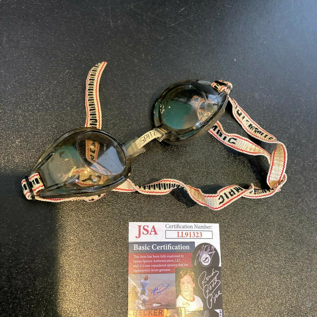 Mark Spitz Signed 1970's Olympics Model Swimming Goggles JSA | Barnebys