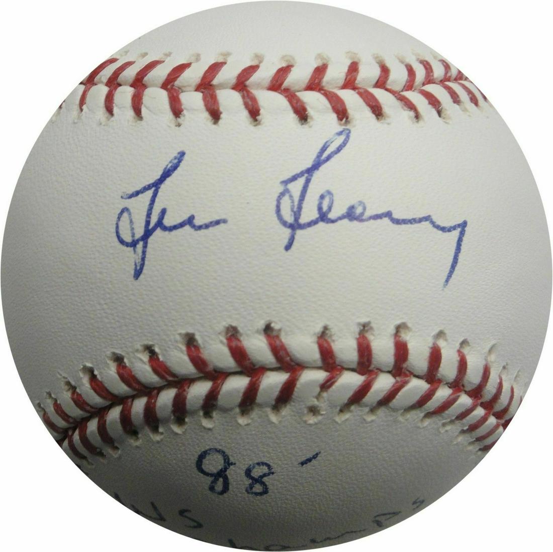 Tim Leary Signed Autographed Mlb Baseball Los Angeles Dodgers 1988 Ws