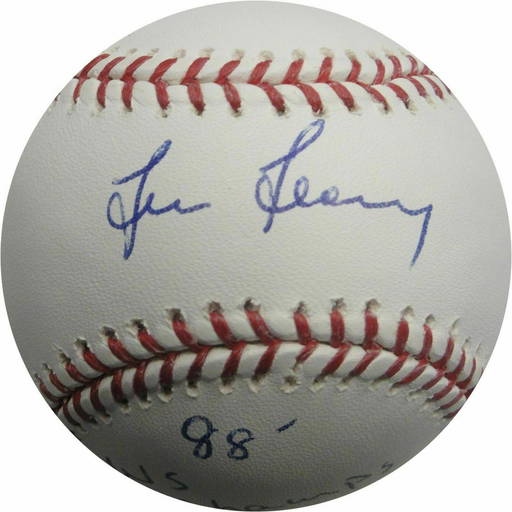 Tim Leary Signed Autographed Mlb Baseball Los Angeles Dodgers 1988 Ws