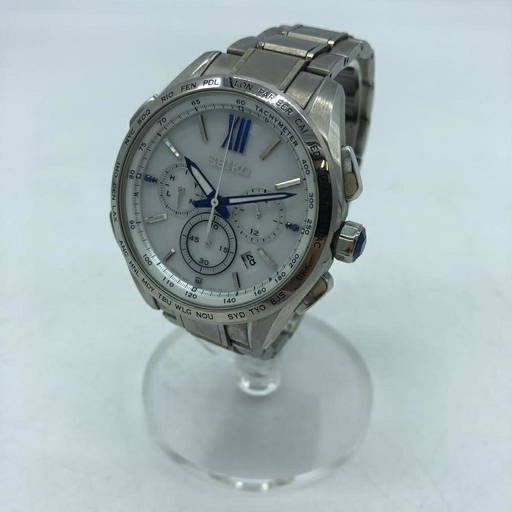 SEIKO BRIGHTZ Limited Edition 8B92-0AT0 Radio Solar Silver Watch Seiko ...