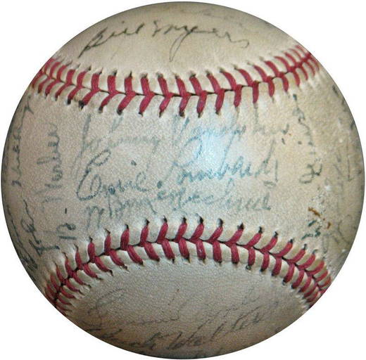 1940 Cincinnati Reds World Series Champions Team Signed Baseball Psa Dna