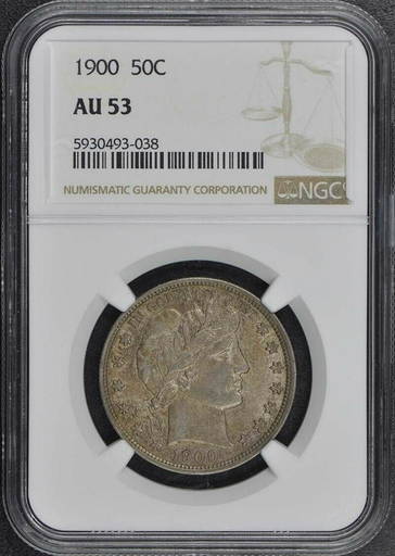 1900 Barber Half Dollar 50c Ngc