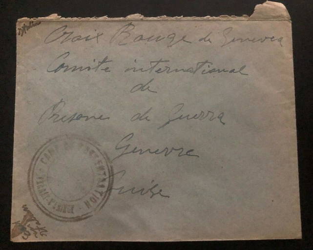 1942 France Internment Camp Vernet Prisoner Cover To