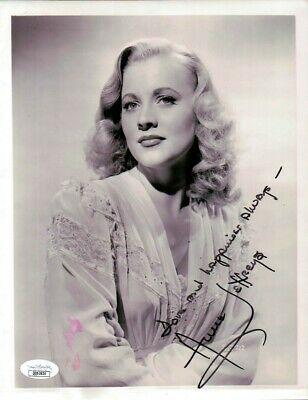 Anne Jeffreys Signed Autographed 8x10 Photo Topper Actress Jsa Qq62634