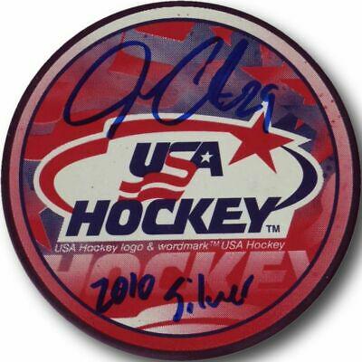Jonathan Quick Hand Signed Autographed LA Kings Puck US Olympics Silver ...