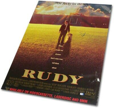 Sean Astin Signed Autographed Full Size Movie Poster Rudy GV862927 ...