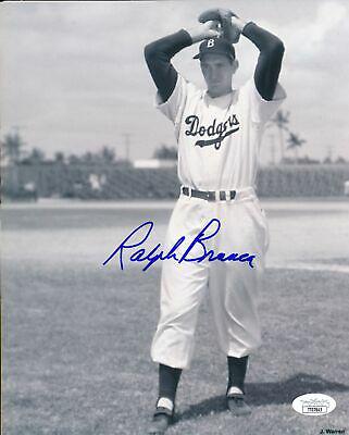 Ralph Branca Brooklyn Dodgers Signed/autographed 8x10 B/w Photo Jsa 165003