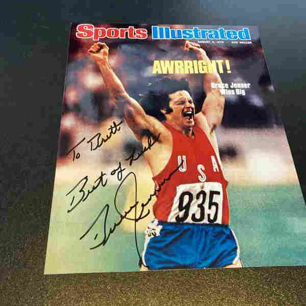 Bruce Jenner Signed Autographed 1976 Sports Illustrated Olympics ...