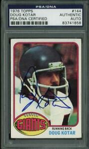 Giants Doug Kotar Signed Card 1976 Topps #144 PSA/DNA (#0542M) on May ...