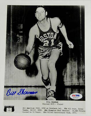 Bill Sharman Signed Autographed 8x10 Photo Boston Celtics Dribbling PSA ...