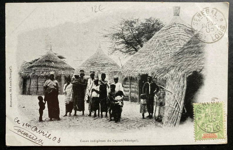 1903 St Louis French Senegal RPPC Postcard cover To France Native ...