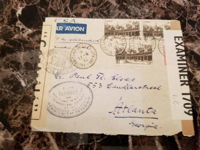 1942 France Internment Camp De Gurs To Usa Cover Triple