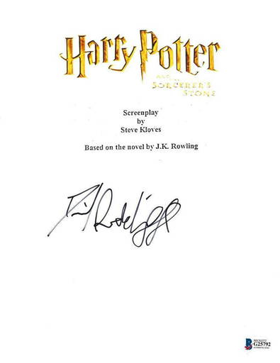 Daniel Radcliffe Authentic Autographed Harry Potter and the Sorcerer's ...
