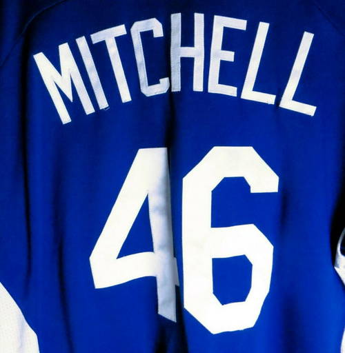 Russ Mitchell Team Issue Batting Practice Jersey 2011 Dodgers #46 Size ...