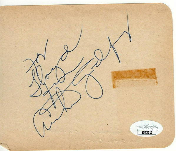 Arthur Godfrey Signed Autograph Paper Cut Signature CBS Broadcaster JSA ...