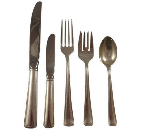 Compton Thread By Blackinton Towle Sterling Silver Flatware Set Service 53