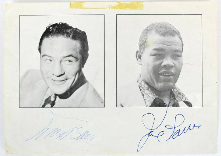 Joe Louis & Max Baer Signed 5x7 Boxing Promo Photo JSA (#1198N) on May ...