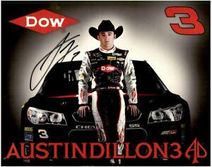 Austin Dillon Nascar Racing Driver Signed/Autographed 8x10 Photo ...