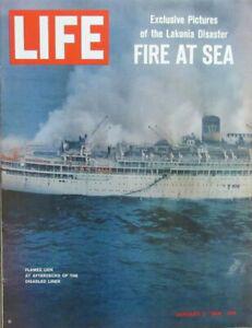 Vintage LIFE Magazine January 3 1964 - S.S. Lakonia Fire at Sea (#0945N ...