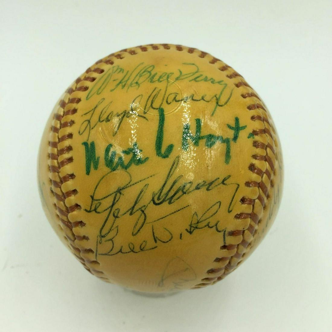 1974 Mickey Mantle Hall Of Fame Induction Day Multi Signed Baseball Psa Dna