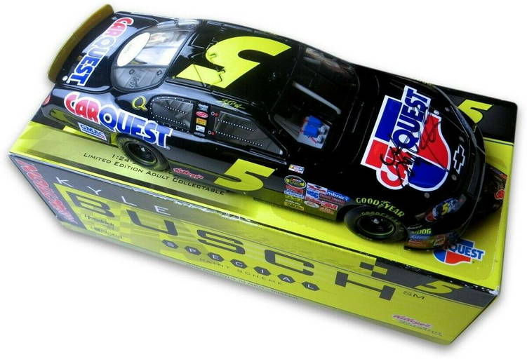 Kyle Busch Signed Autographed Diecast Car Nascar 1:24 Carquest #5 Jsa ...
