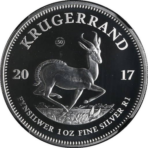 2017 South Africa Silver 1 Rand Ngc Pf70 Ultra Cam 50th Anniv 1st Releases