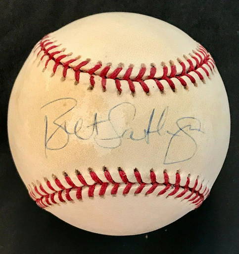 Bret Saberhagen (mets/royals) Signed National League (coleman) Baseball ...