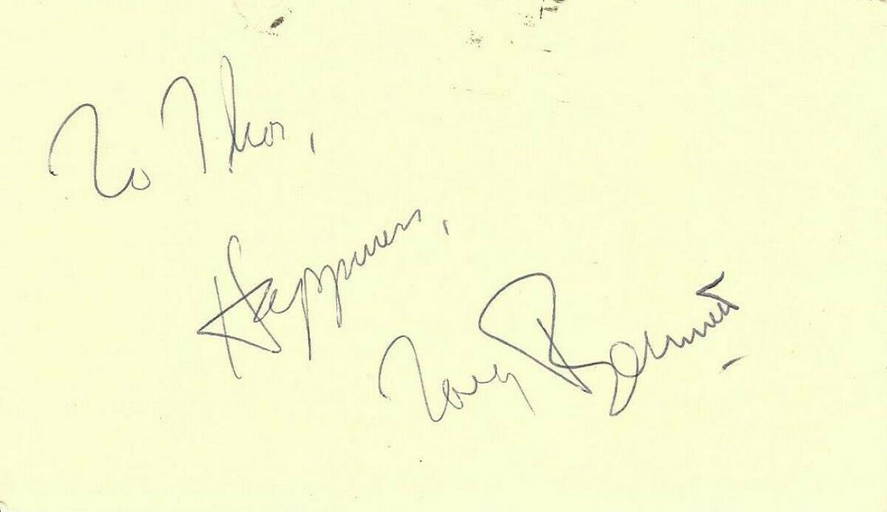 Tony Bennett Signed Autographed Cut Signature Legendary Singer JSA ...