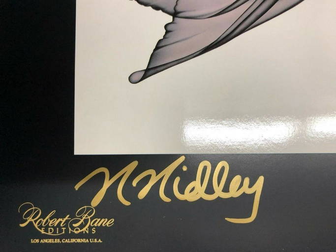 Olivia De Berardinis Rhonda Ridley Silk Siren Signed By Both Custom Framed